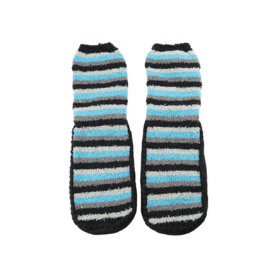 stripe and love slipper socks with rubber sole for women slipper socks with rubber sole fashionable knitted floor socks