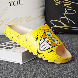 Factory price fashion trend Summer Graffiti Ladies soft sole Sandals Slides Beach Platform Slippers For Women