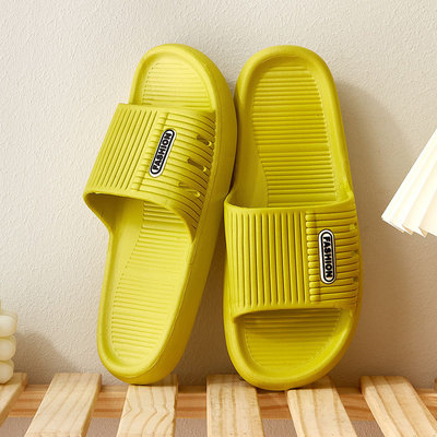 2022 new style letter slippers fashion irregular striped home indoor shoes non-slip couple summer sandals women