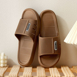 2022 new style letter slippers fashion irregular striped home indoor shoes non-slip couple summer sandals women
