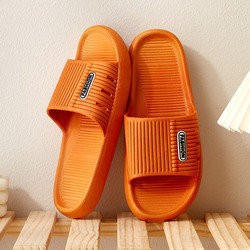 2022 new style letter slippers fashion irregular striped home indoor shoes non-slip couple summer sandals women