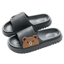 Cartoon female cute rabbit summer sandals thick bottom home indoor shoes wholesale couple solid color slippers for women