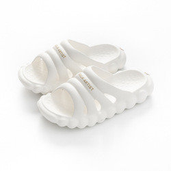 Wholesale 2021 summer solid color couple sandals household simple cool non-slip thick-soled bathroom slippers