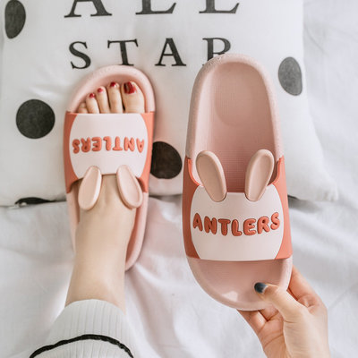 Summer  new home indoor light and flexible couples slippers bathing thick-soled non-slip sandals wholesale