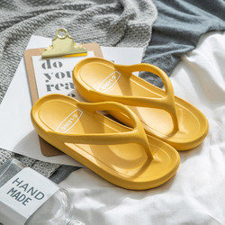 2021 New ladies flip flops summer home indoor non-slip wear-resistant fashion thickened soft bottom slippers