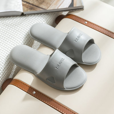 Wholesale new style bathroom couple sandals summer convenient travel hotel folding non-slip solid color slippers