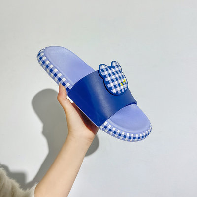 Summer new style home indoor cute couple sandals bathroom non-slip soft bottom shock-absorbing slippers