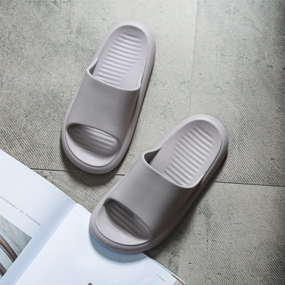 Wholesale custom solid color couple sandals summer home bathroom non-slip wear-resistant soft-soled slippers