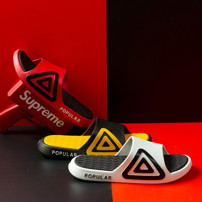 Fashion trend couple slippers for summer wear shock absorption wear-resistant non-slip increased sandals