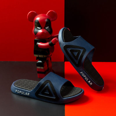 Fashion trend couple slippers for summer wear shock absorption wear-resistant non-slip increased sandals