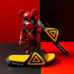 Fashion trend couple slippers for summer wear shock absorption wear-resistant non-slip increased sandals