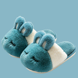 Children Slipper Boys And Girls Winter Indoor Home Warm Anti-Slip Cute Cartoon Rabbit Shape Shoes kids fur slippers