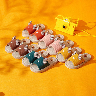 Factory supply summer cute elk antlers cartoon children slippers comfortable home shoes for boys and girls