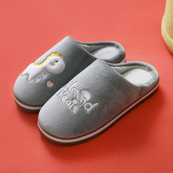 2021 new design children slippers for girls and boys non-slip warm indoor cartoon dinosaur cute home shoes winter