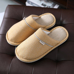 New product home slippers women thin non-slip autumn and winter warm soft bottom Japanese couple indoor shoes