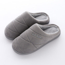 Slippers wholesale custom women winter large size indoor non-slip home 2021 new couple simple bedroom shoes adult