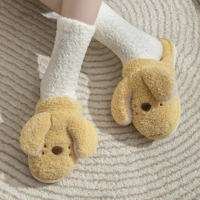 Cheap bedroom slippers 2021 new female cute warm wholesale indoor and outdoor non-slip couple household shoes