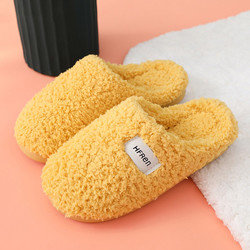 New style plush couple slippers winter indoor non-slip cute home warm soft household shoes for women and male
