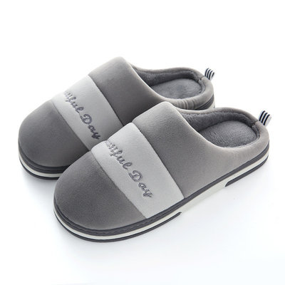 New design 2021 couple slippers winter plus plush warm thick bottom non-slip ladies home indoor shoes