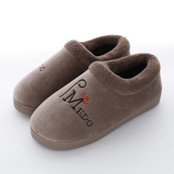 Wholesale ladies All-inclusive heel funky slippers Indoor winter women non-slip plus fluff thick-soled cute shoes