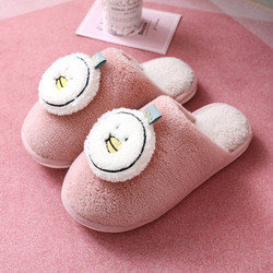 Women winter slippers new cartoon non-slip cute warm plus fluff autumn and winter couple home indoor shoes