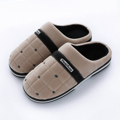 New female wholesale autumn and winter indoor and outdoor couple non-slip shoes soft plush thick-soled warm slippers