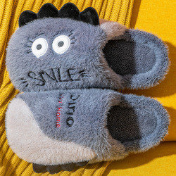 Autumn and winter new design couple style cheap home slipper thick bottom non-slip household shoes women