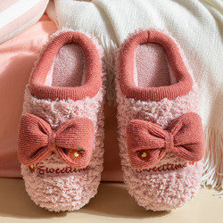 Winter 2021 new design cute cartoon home slippers female soft sole indoor non-slip bedroom shoes for women and male