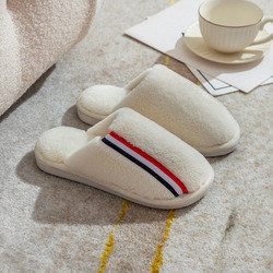 Custom new female winter delicate plush Household shoes hot sale cheap bedroom slippers for women and male