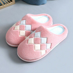 2021 New Design soft Plush Warm Breathable Slippers Thick bottom Non-Slip couple Winter Home indoor chunky shoes