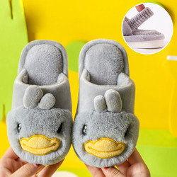 children Comfortable Non-Skid Cozy Soft cartoon Animal Duck Slippers Boys And Girls Plush Warm Home Indoor Shoes