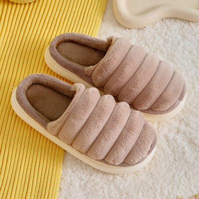new fashion cute Caterpillar design Couple Rabbit Hair Slipper Autumn Winter Men Warm Non-Slip Home Indoor slippers with low MOQ
