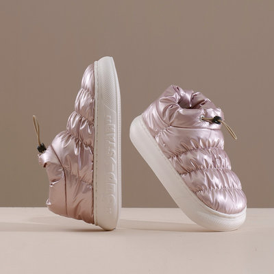 new Winter Women Slippers Down cloth Non-Slip Soft Warm Home Slippers ladies house Indoor Bedroom Floor Shoes