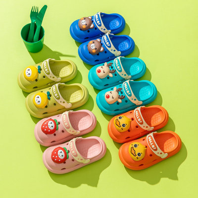 2021 New Style High Quality Children Slides Slippers Fashion Kids beach Sandals Comfortable house shoes For Boy