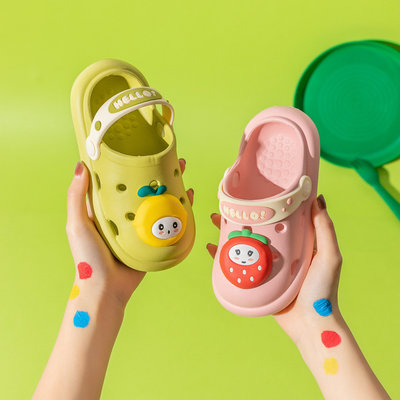 2021 New Style High Quality Children Slides Slippers Fashion Kids beach Sandals Comfortable house shoes For Boy