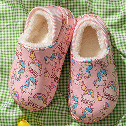 Wholesale Custom baby EVA Waterproof Upper Cute Cartoon Plush Warm Home Indoor Shoes Winter Children Slippers garden shoes