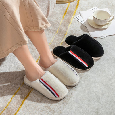 new design ladies Plush Slippers Women's Autumn/Winter Household Indoor Platform Non-Slip Warm house Shoes floor slipper