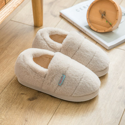 New style wholesale warm winter large size home house slippers shoes with thick non-slip soles for women and men