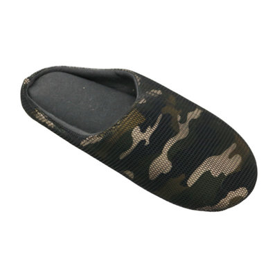 men camouflage soft soles house indoor slippers men casual mesh breathable slipper