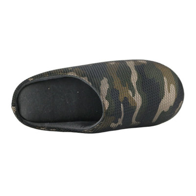 men camouflage soft soles house indoor slippers men casual mesh breathable slipper