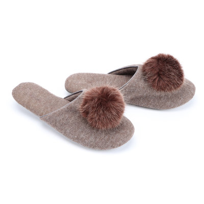 Autumn Winter Warm Ladies House Slipper Knitted Cozy Slip On Memory Foam