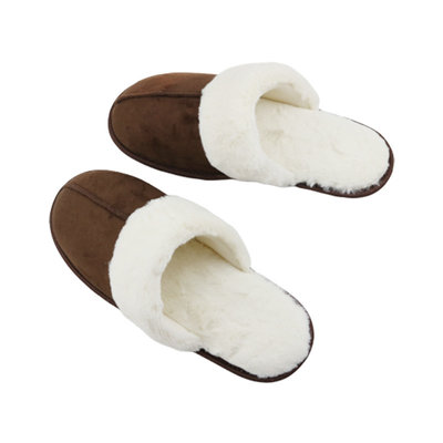 Ladies Faux Suede Slipper Shoes Winter  Classic Warm Home Slipper Shoes