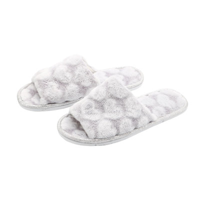 Love Hearts Pattern Plush Slipper Shoes Women Home Leisure Slipper Shoes