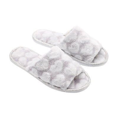 Love Hearts Pattern Plush Slipper Shoes Women Home Leisure Slipper Shoes