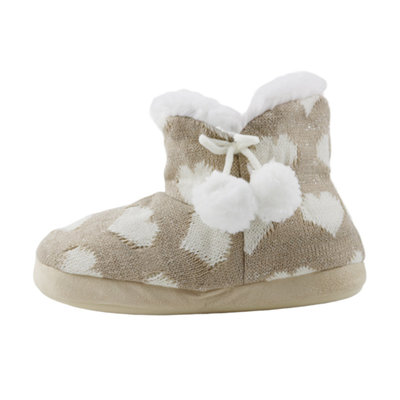 Knitting Cute Women Winter Snow Boots Warm Non Slip Indoor