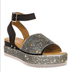 Luxury Designer Sandals Girls Chunky Sole slippers with Rhinestone for Women Platform Sandal non-slip casual shoes