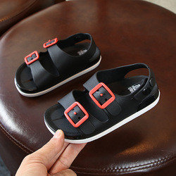 Summer 2022 simple Boys and Girls slippers England Baby Non-slip kids Casual Shoes outdoor buckle Children's Sandals