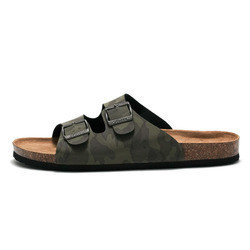 Camouflage Cork Slippers Female Beach  Anti Slip Breathable