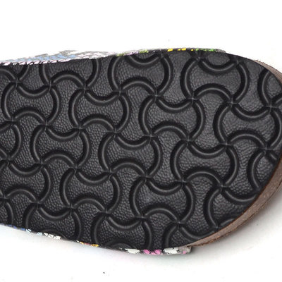 High quality multicolor serpentine sandal women cork sandals slipper casual summer slippers rubber sandals