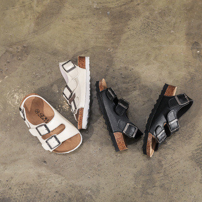 Microfiber Leather Kids Summer Beach Sandals Unisex Stylish  Outdoor Sport